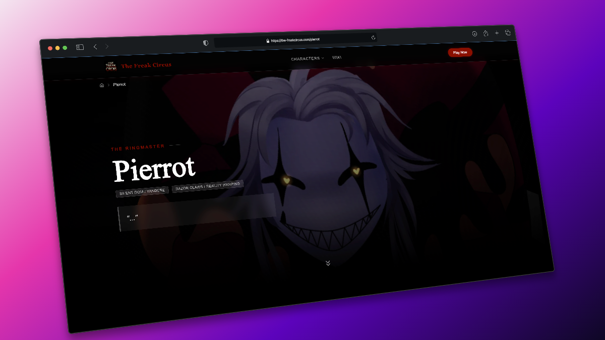 Pierrot: The Ringmaster of The Freak Circus Characters